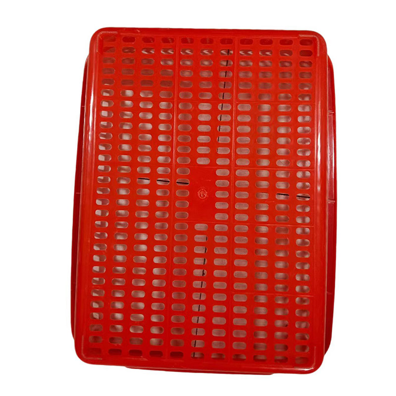 PE Material 60 Series Red Plastic Basket | Jindong Plastic